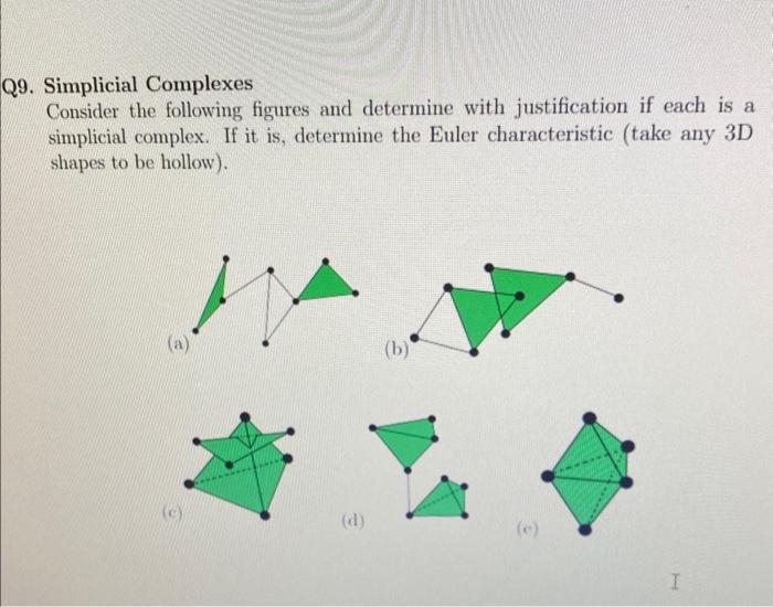 Solved 9 Simplicial Complexes Consider The Following