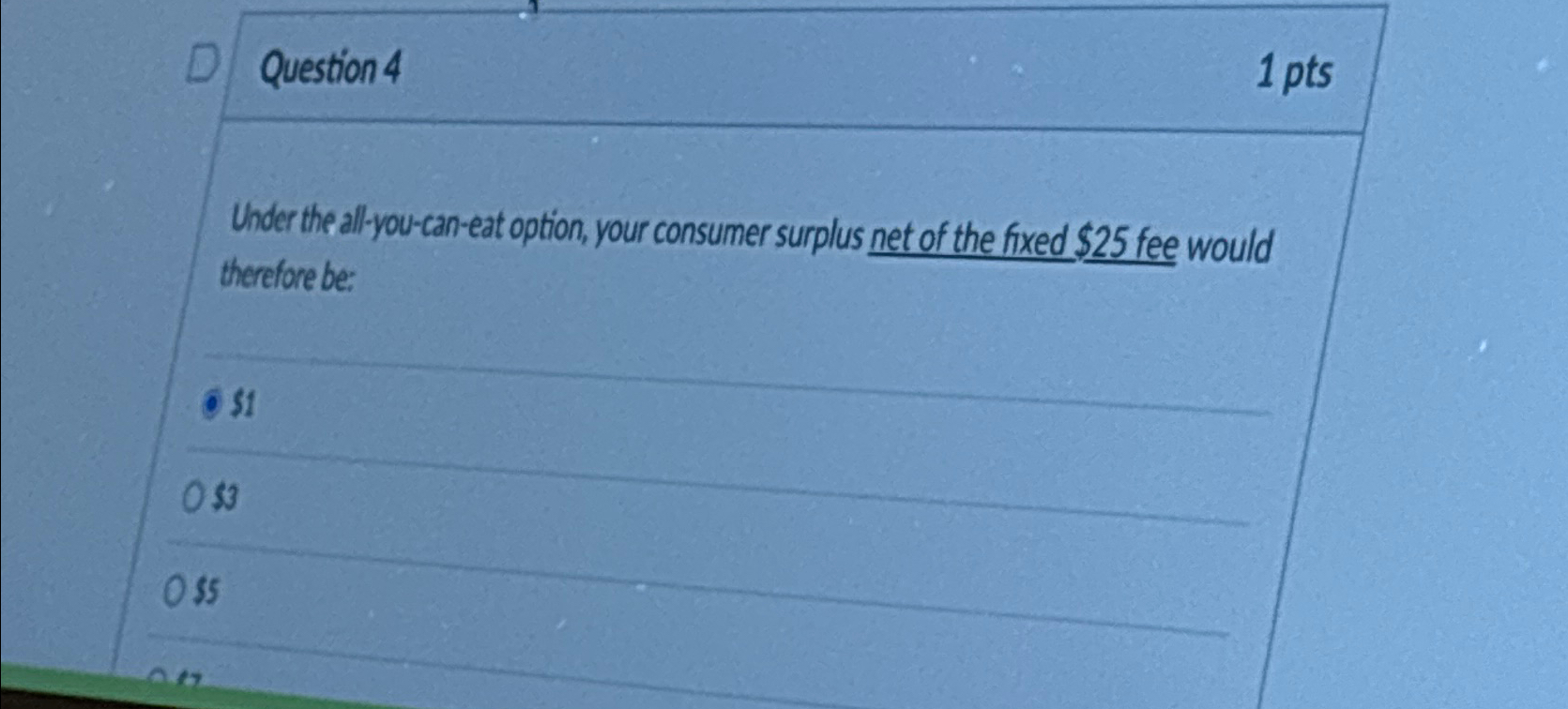 Solved Question 41 ﻿ptsUnder the all-you-can-eat option, | Chegg.com