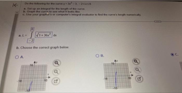 Solved Do the following tor the curve y=3x2∣−3,−2≤x=0 a. Set | Chegg.com