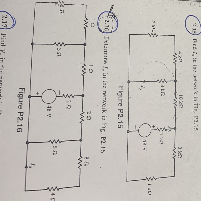 Solved 2.15) Find I. in the network in Fig. P2.15. 4 kΩ 10 | Chegg.com