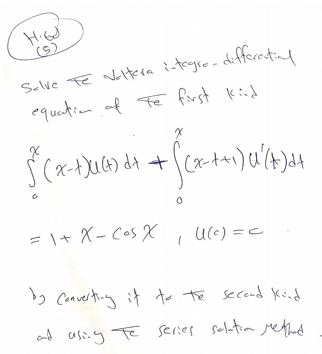 Solved Solve Te Jutera i-tegre-differatian equation of te | Chegg.com