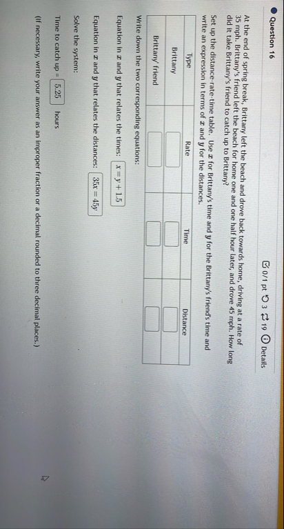 Question 1601 ﻿pt319DetailsAt the end of spring | Chegg.com