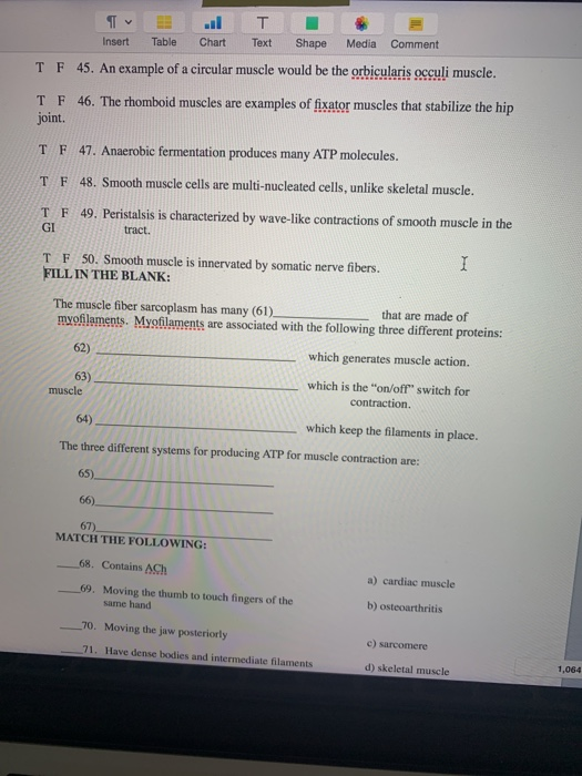Solved T EE . T . Insert Table Chart Text Shape Media | Chegg.com
