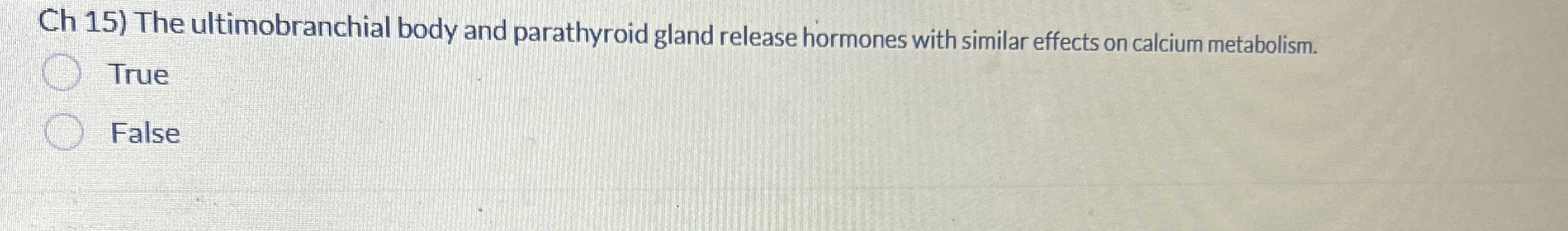 Solved Ch 15) ﻿The ultimobranchial body and parathyroid | Chegg.com