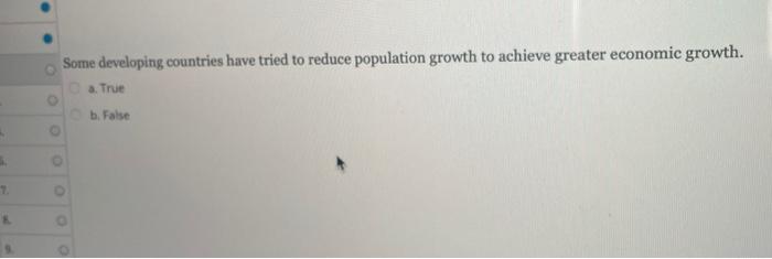 Solved Some developing countries have tried to reduce | Chegg.com