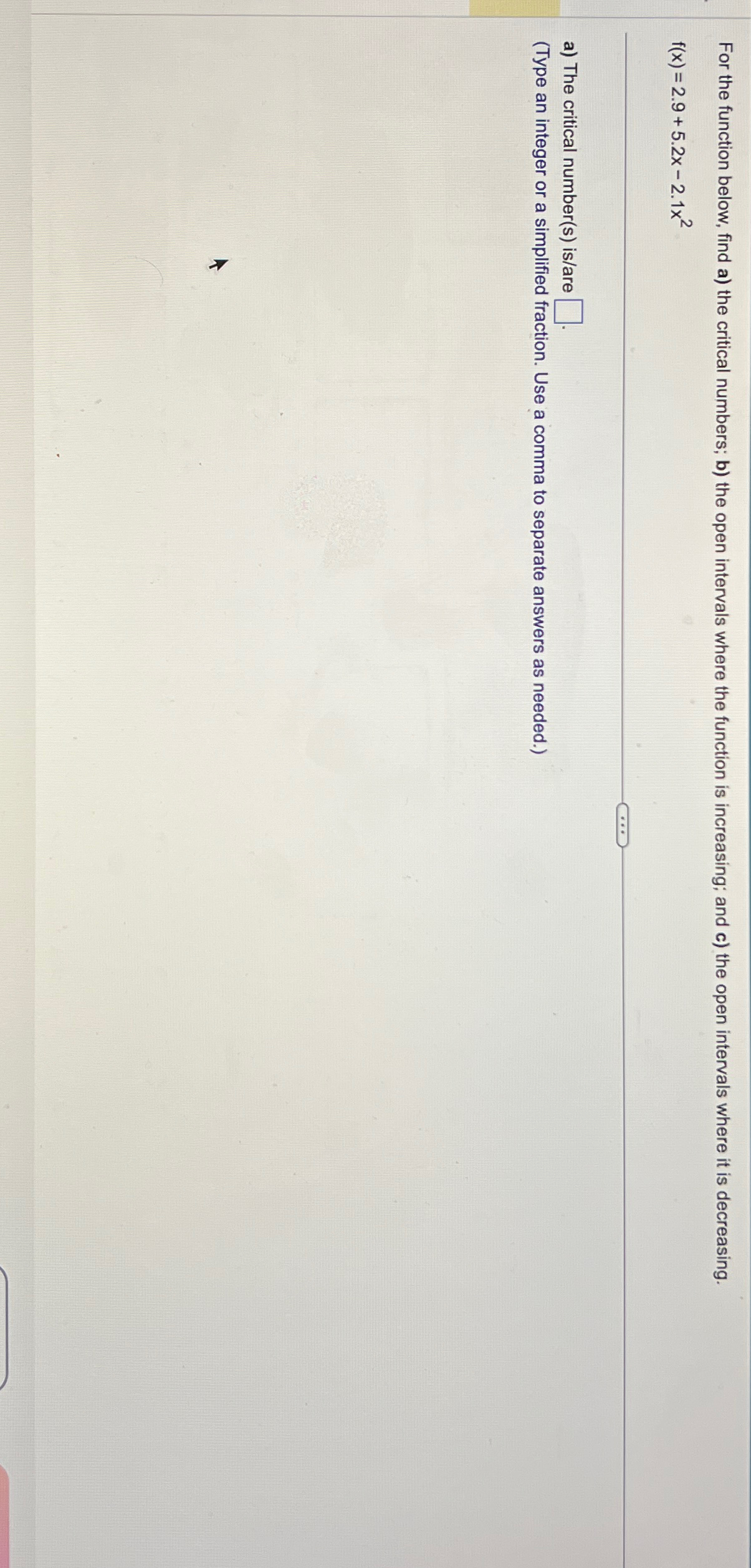 Solved 3 ﻿PART QUESTIONFor the function below, find a) ﻿the | Chegg.com