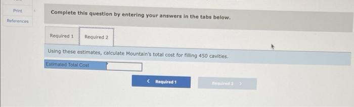 Solved ook int rint rences Mountain Dental Services is a | Chegg.com