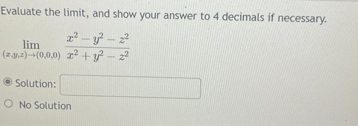 Solved Evaluate the limit, and show your answer to 4 | Chegg.com