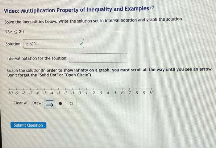 Solved Video: Introduction to Linear Inequality Graph each | Chegg.com