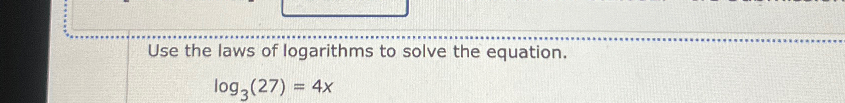 Solved Use the laws of logarithms to solve the | Chegg.com