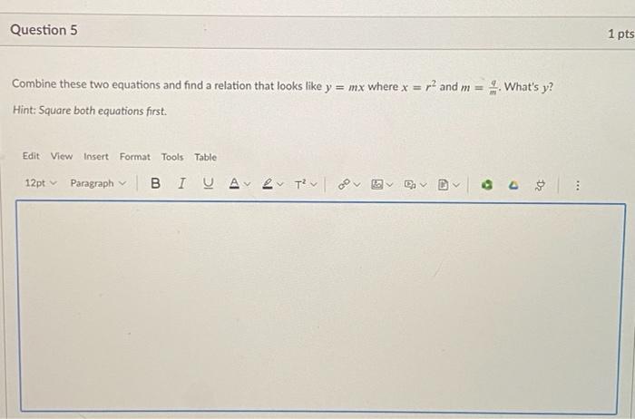 Solved Question 3 1 pts a The first piece of information we | Chegg.com