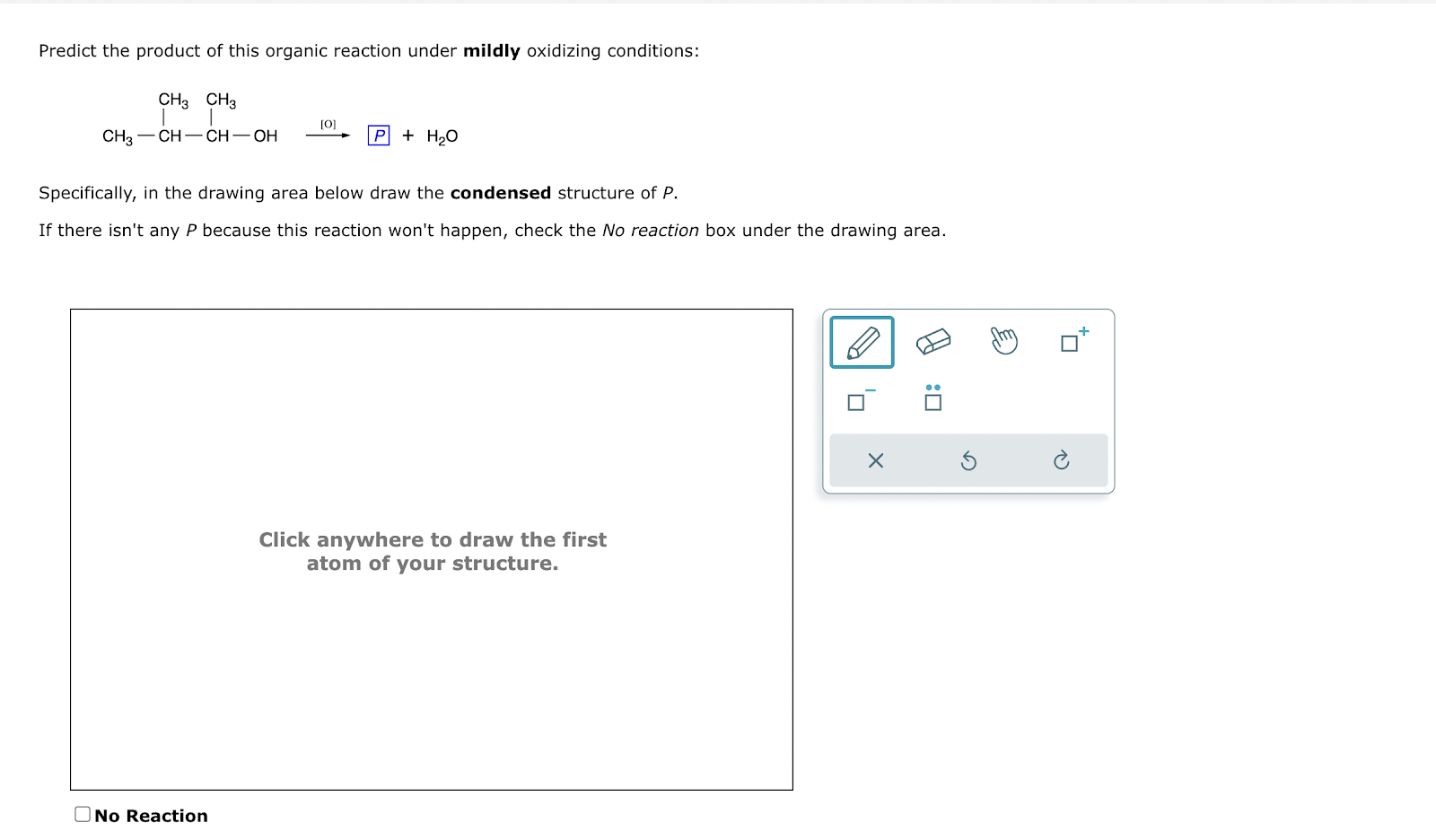 Solved Predict the product of this organic reaction under | Chegg.com