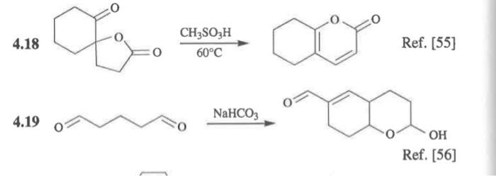 Solved 4.18 60∘C CH3SO3H Ref. [55] 4.19 NaHCO3 Ref. [56] | Chegg.com
