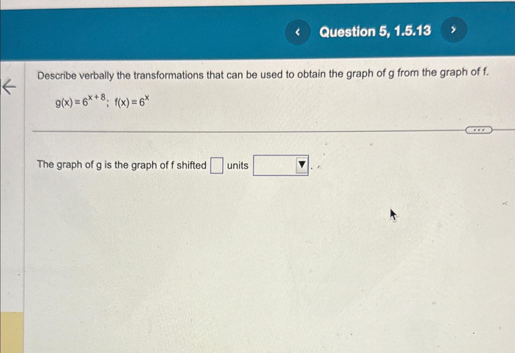Solved Question 5, 1.5.13Describe verbally the | Chegg.com