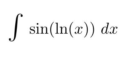 Solved ∫sin(ln(x))dx | Chegg.com