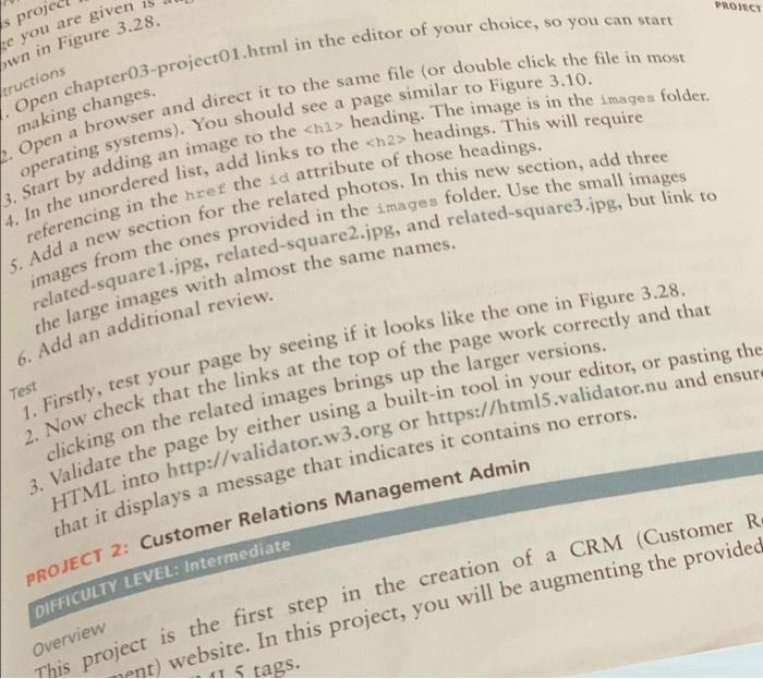 Solved PROTECT s proje se you are given own in Figure 3.28. | Chegg.com