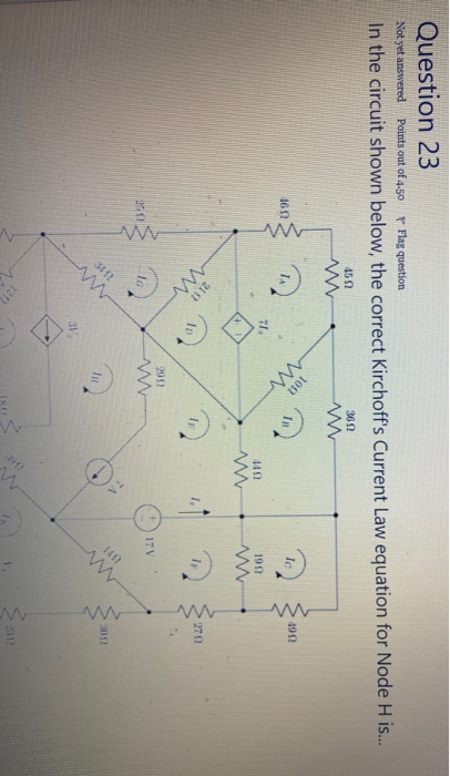 Solved 23node H is in the middle by 3Vx and 29 ohms and 7A | Chegg.com
