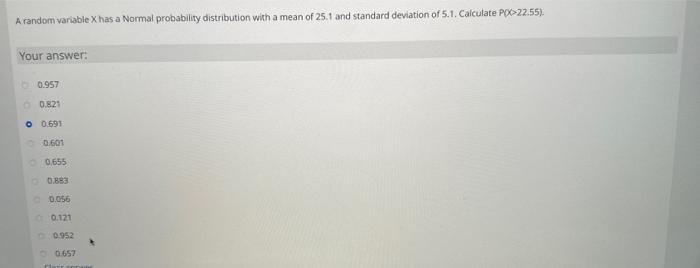 Solved A random variable X has a Normal probability | Chegg.com