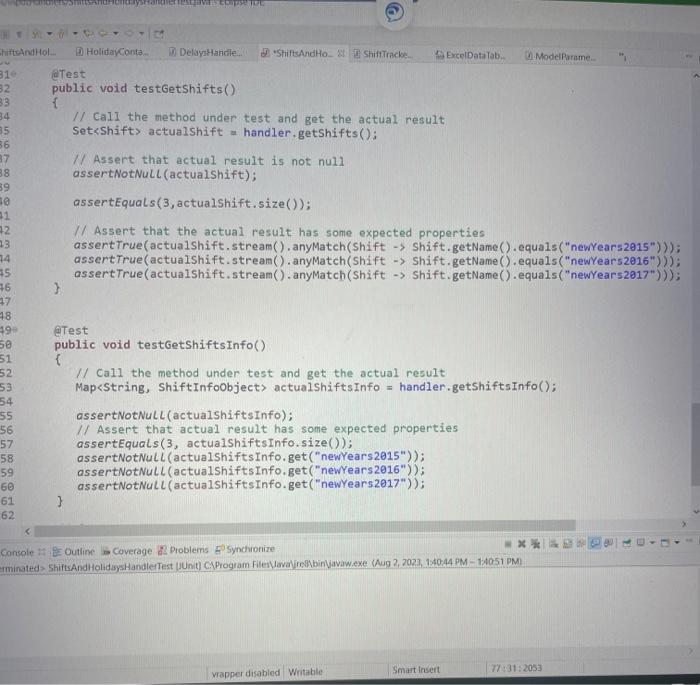 Solved // resourcePool = new ResourcePool; handler = new | Chegg.com