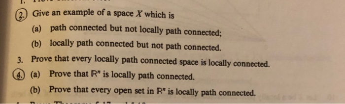 Solved Give an example of a space X which is (a) path | Chegg.com