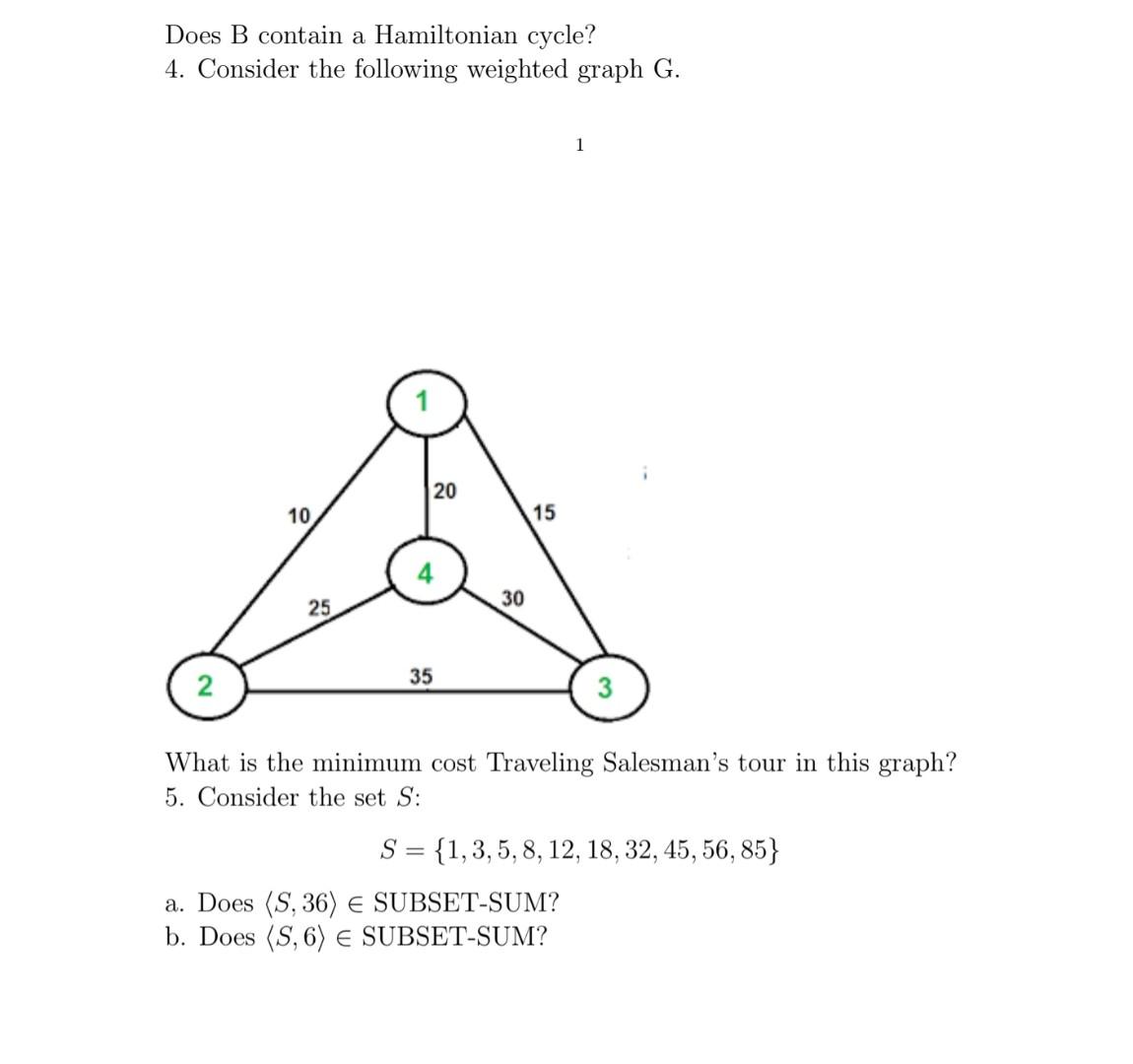Solved 1. Consider the following graph G: a. What is the | Chegg.com