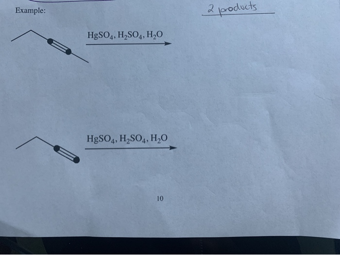Solved Example: 2 products HgSO4, H2SO4, H2O HgSO4, H2SO4, | Chegg.com