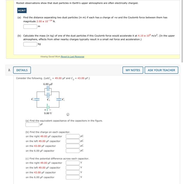 Solved Rocket observations show that dust particles in | Chegg.com