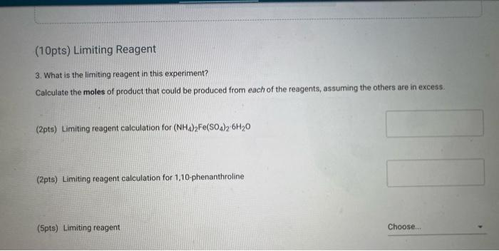 Solved (2pts) UTA-808: Synthesis of Tris-1,10-phenanthroline | Chegg.com