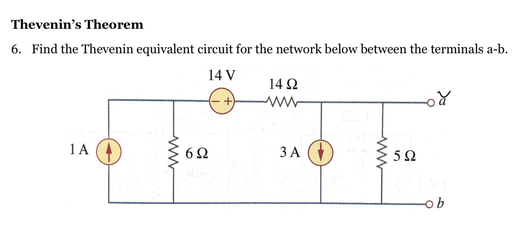 Thevenin's TheoremFind the Thevenin equivalent | Chegg.com