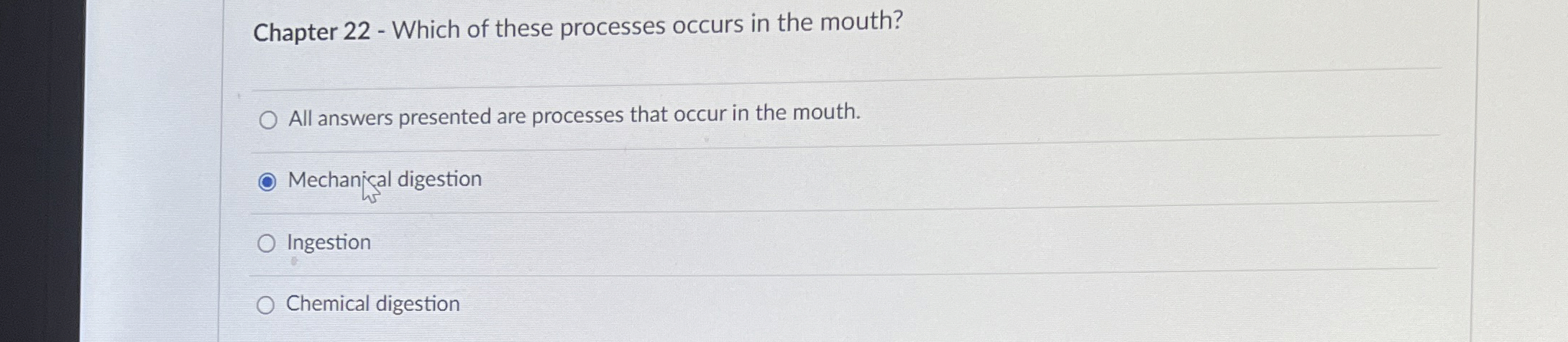 Solved Chapter 22 - ﻿Which of these processes occurs in the | Chegg.com