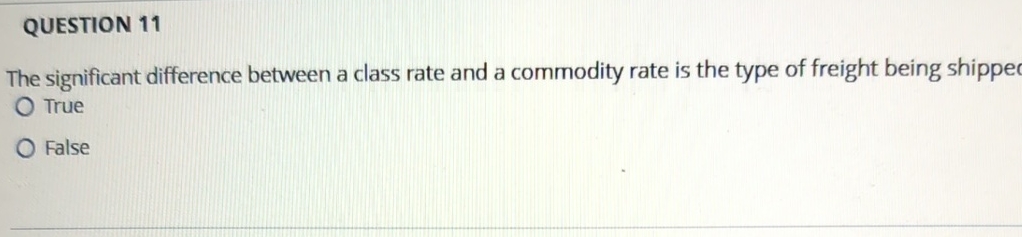 Solved QUESTION 11The significant difference between a class | Chegg.com