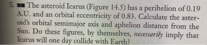 Solved - Calculate the minimum and maximum angular diameter | Chegg.com