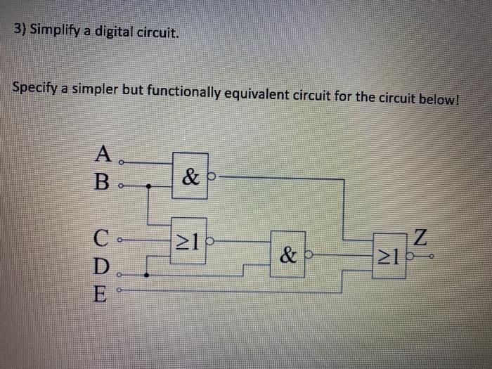 Solved SI 1) develop a digital circuit which realizes the | Chegg.com