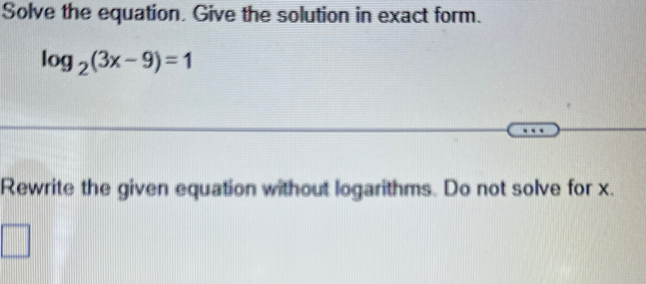 Solved Solve the equation. Give the solution in exact | Chegg.com