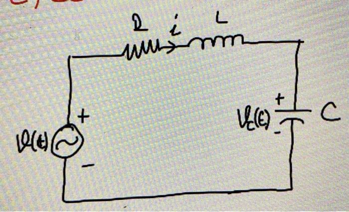 Solved Determine the transfer function T(s)= Vc(s)/V(s) | Chegg.com