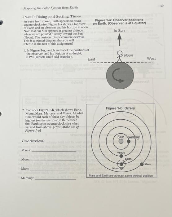 Solved 3.2 Mapping the Solar System from Earth Learning | Chegg.com