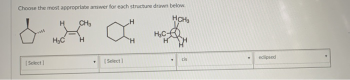Solved Choose the most appropriate answer for each structure | Chegg.com