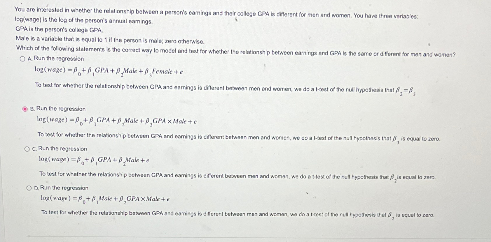 Solved You are interested in whether the relationship | Chegg.com