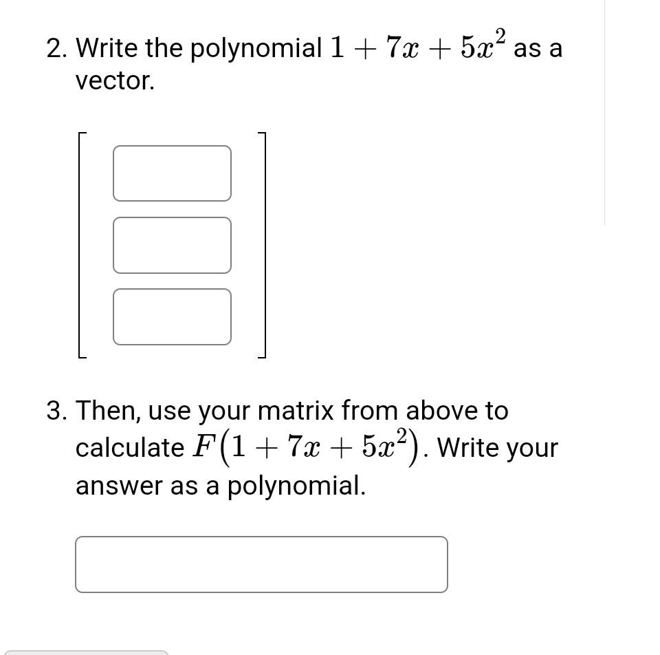 Solved The spaces P2 and P3 represent all 2 nd degree | Chegg.com