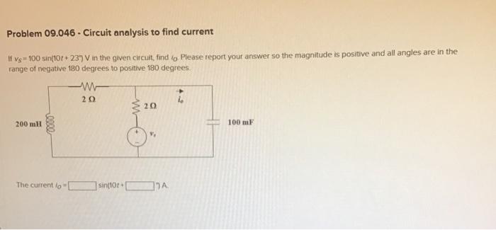 Solved Problem 09.046 - Circuit analysis to find current If | Chegg.com
