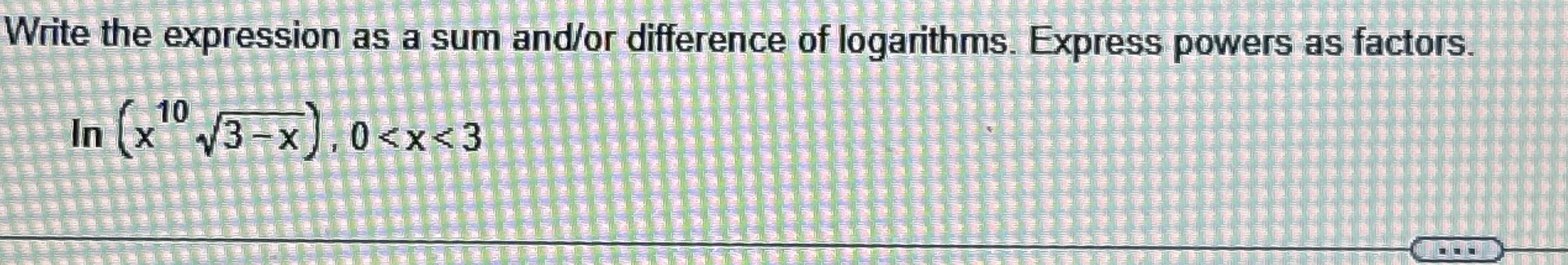 Solved Write the expression as a sum and/or difference of | Chegg.com