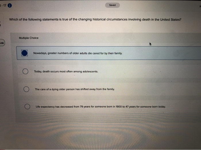 3-17 Saved Which of the following statements is true | Chegg.com