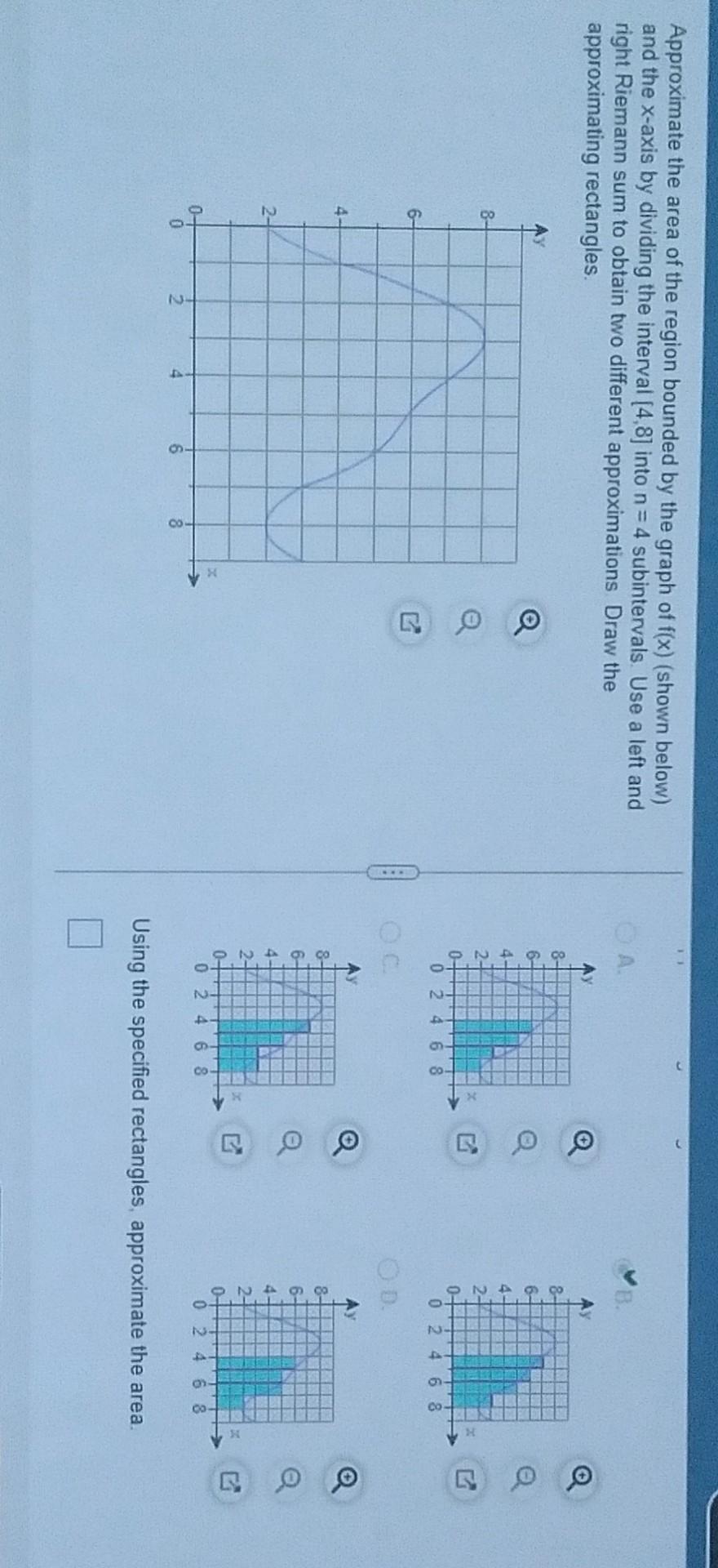 Solved Approximate the area of the region bounded by the | Chegg.com