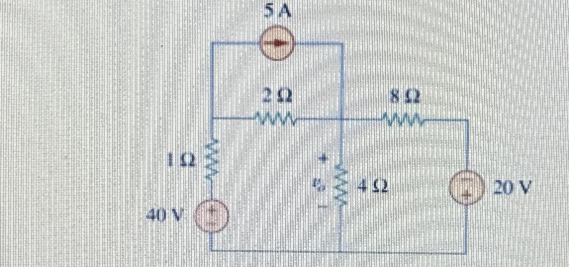 Solved Solve circuit with either mesh or nodal analysis | Chegg.com Solved Solve circuit with either mesh or nodal analysis | Chegg.com