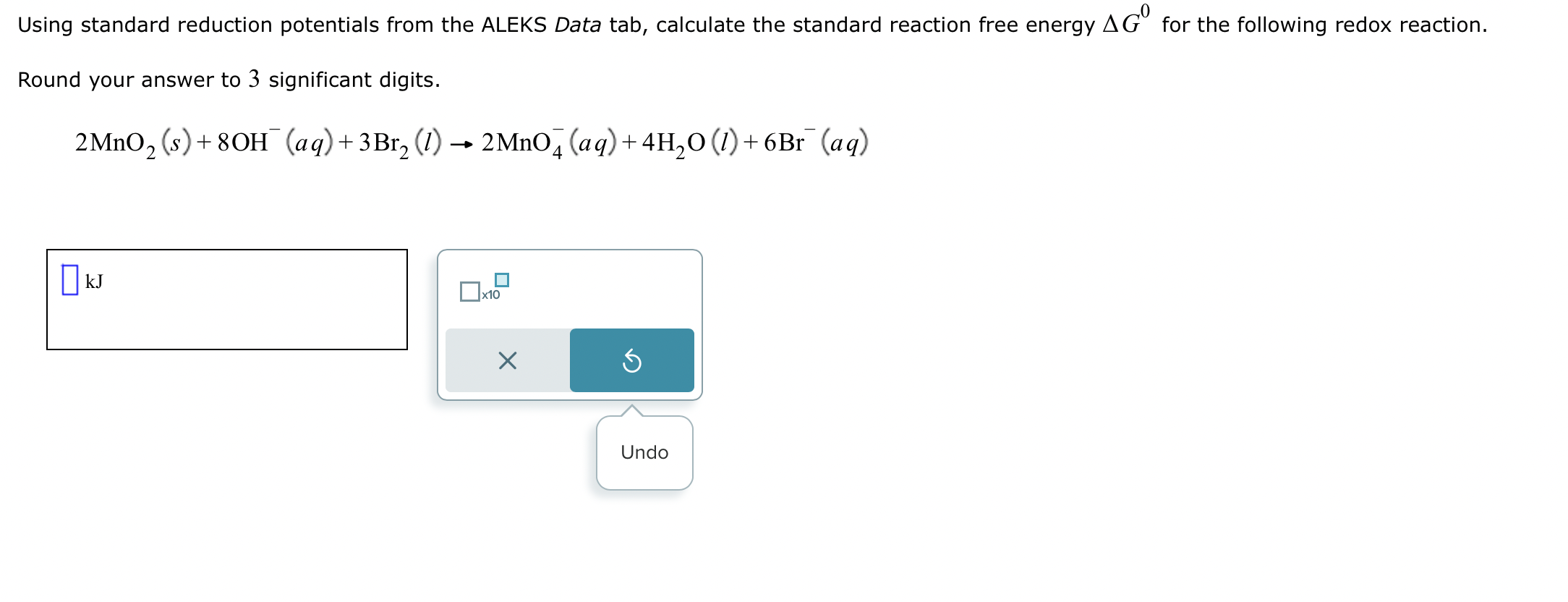 Solved Using standard reduction potentials from the ALEKS | Chegg.com