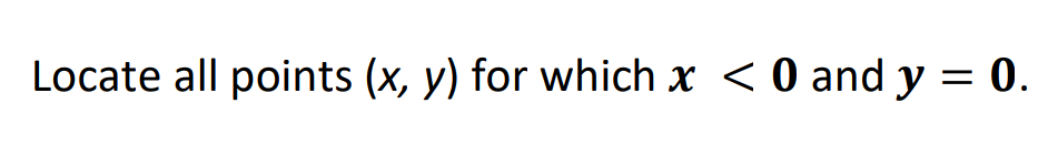 Solved Locate all points (x,y) for which x