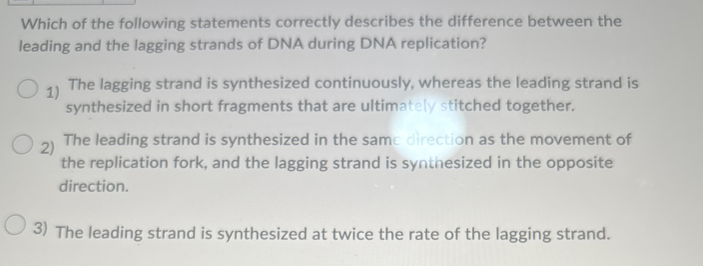 Solved Which of the following statements correctly describes | Chegg.com