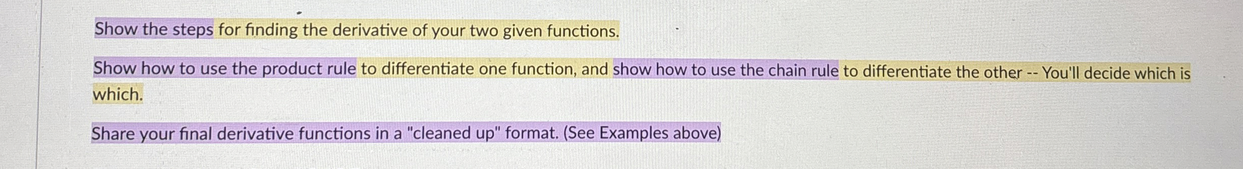 Solved Chain Rule Find the derivative of the inside | Chegg.com