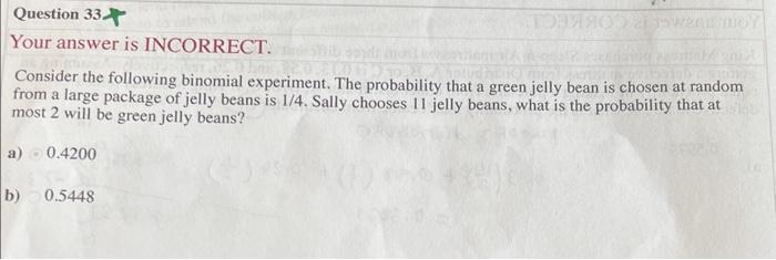 Solved Consider the following binomial experiment. The | Chegg.com