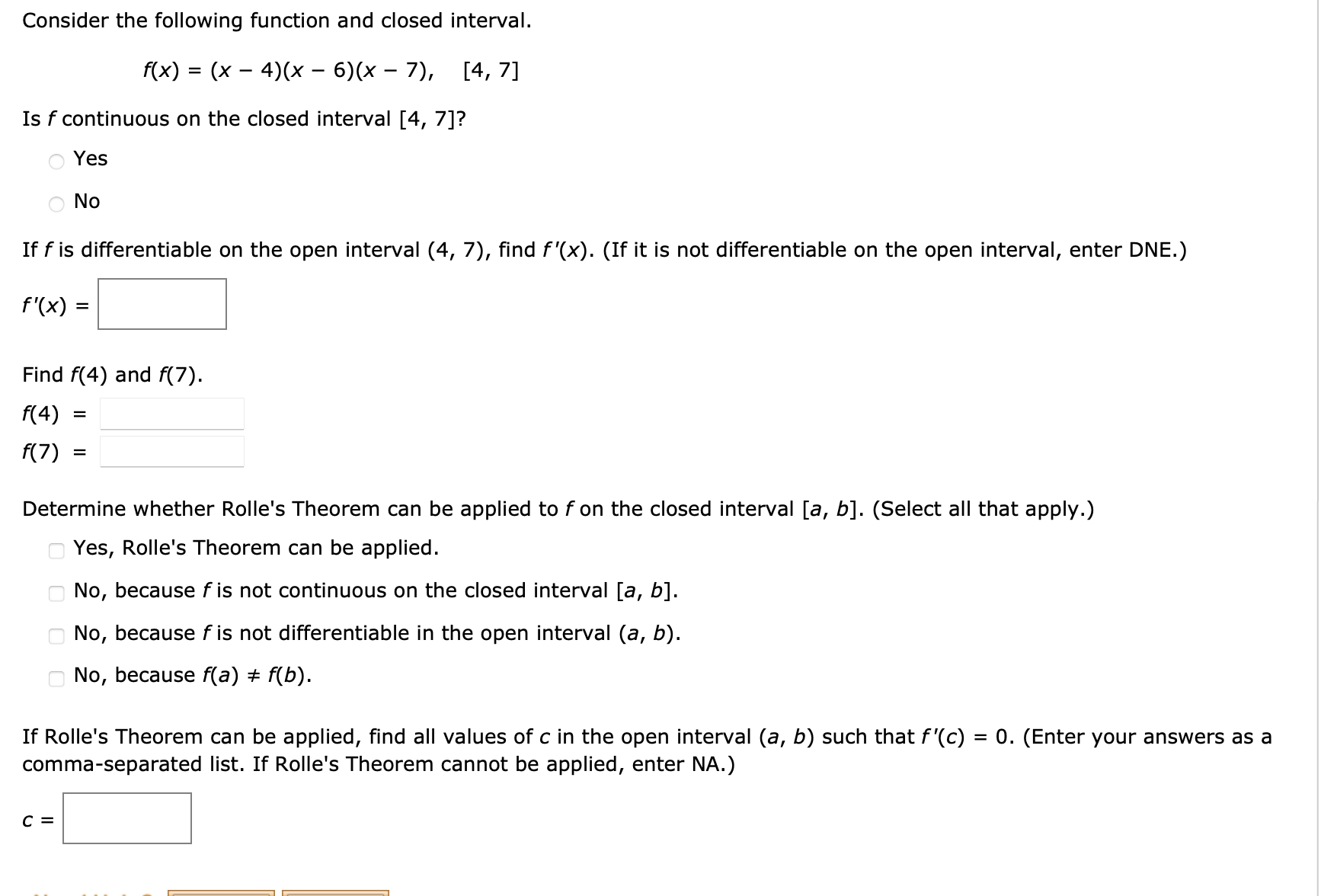 Solved Consider the following function and closed | Chegg.com